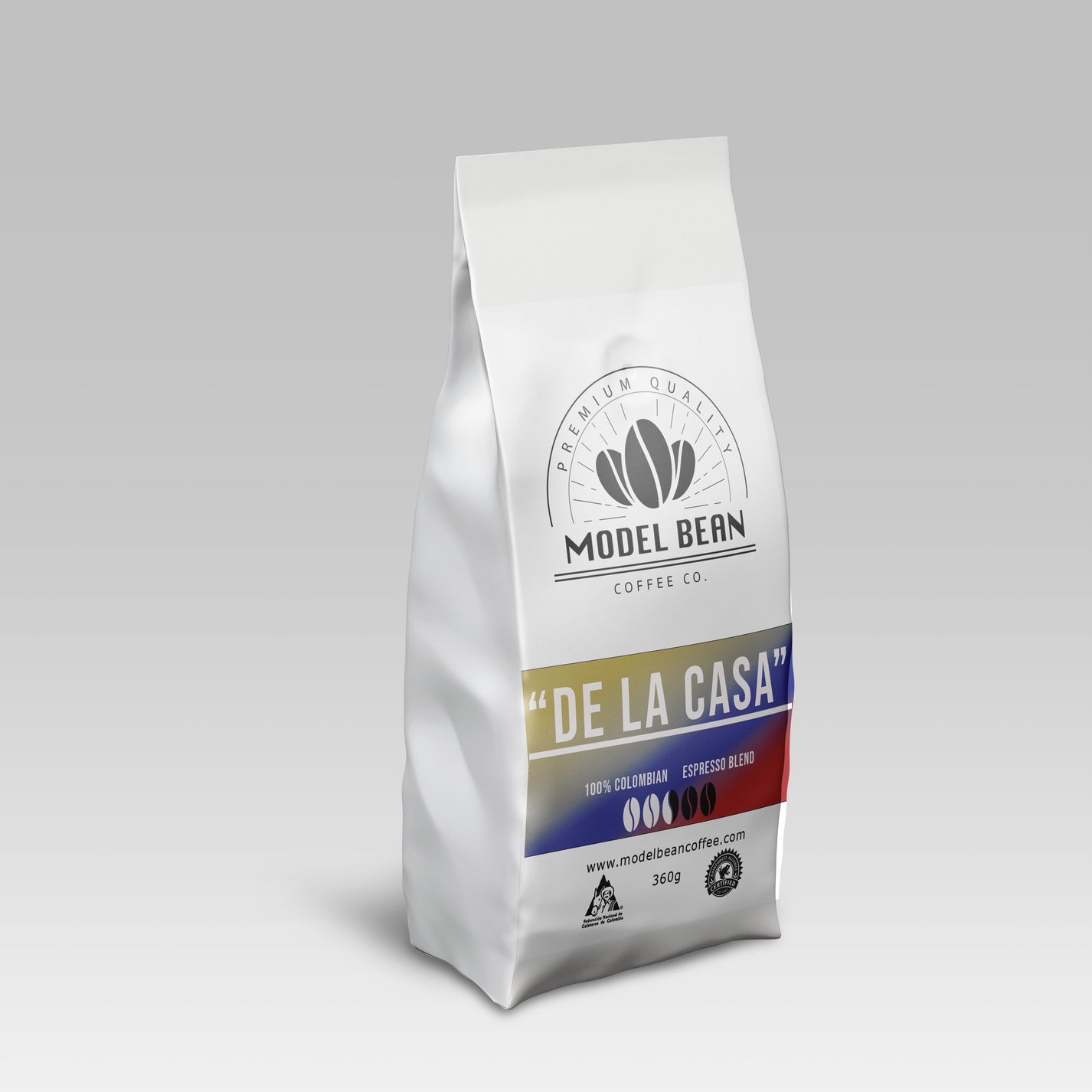 Model Bean Coffee "De La Casa" Espresso Blend - Whole Bean Coffee 360g ...